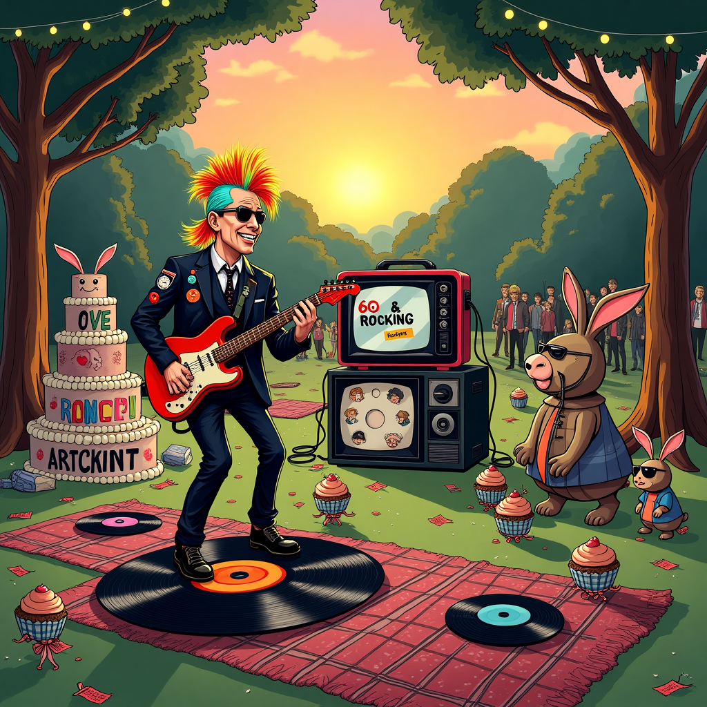 Sixties Birthday Cards - Silly Robot Cards