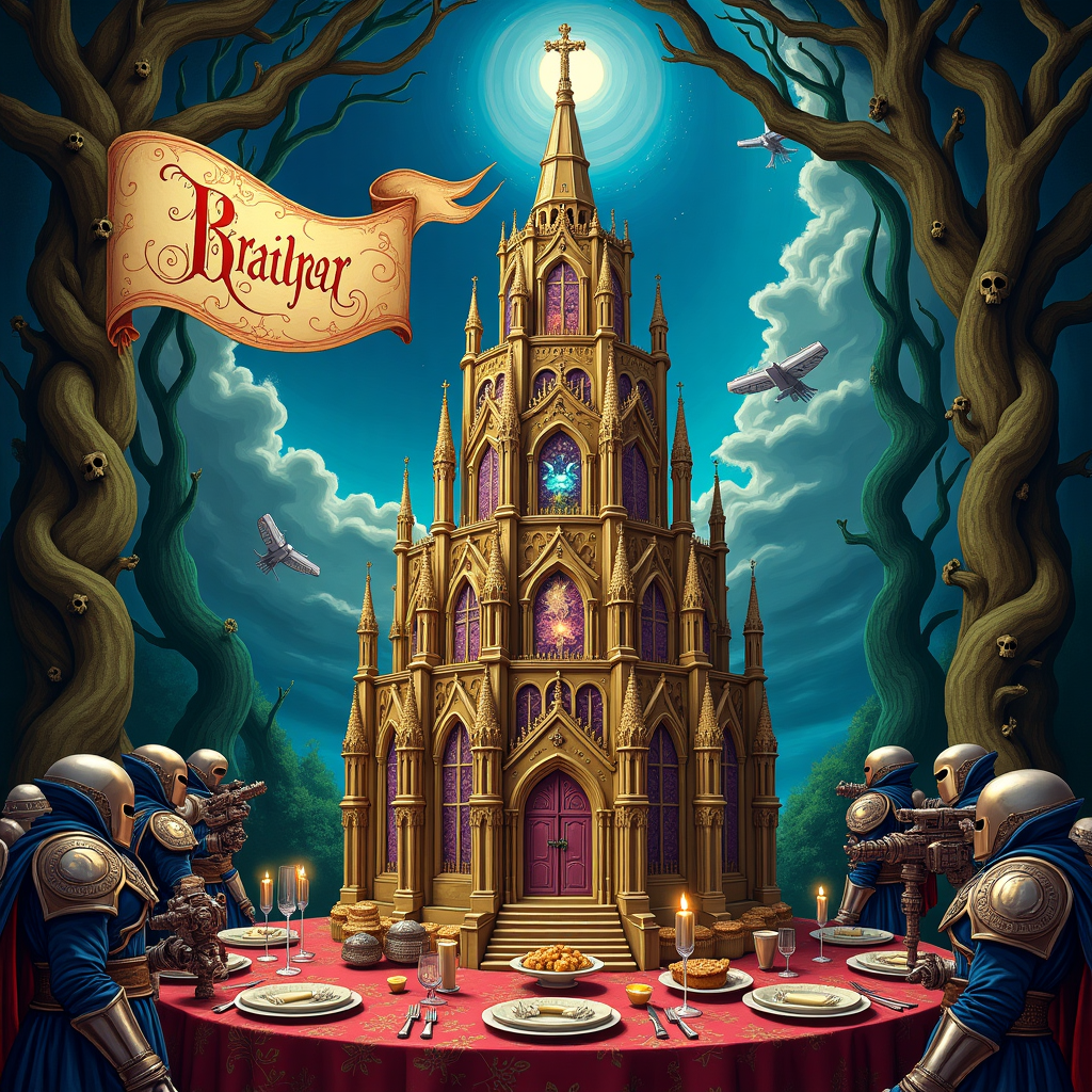 Baroque Style Birthday Cards - Silly Robot Cards