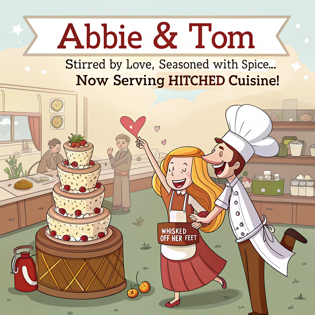 Chef Themes Wedding Cards - Silly Robot Cards