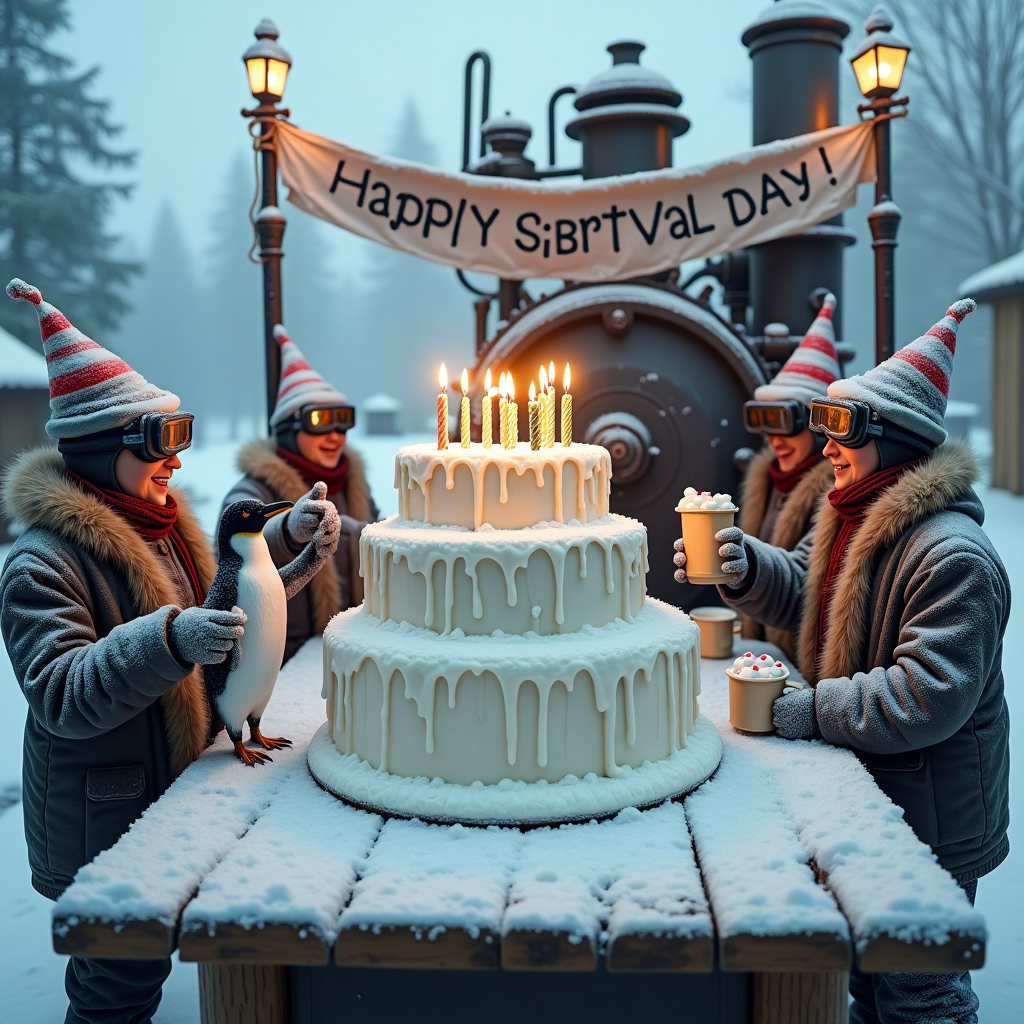 Industrial Aesthetic Birthday Cards - Silly Robot Cards