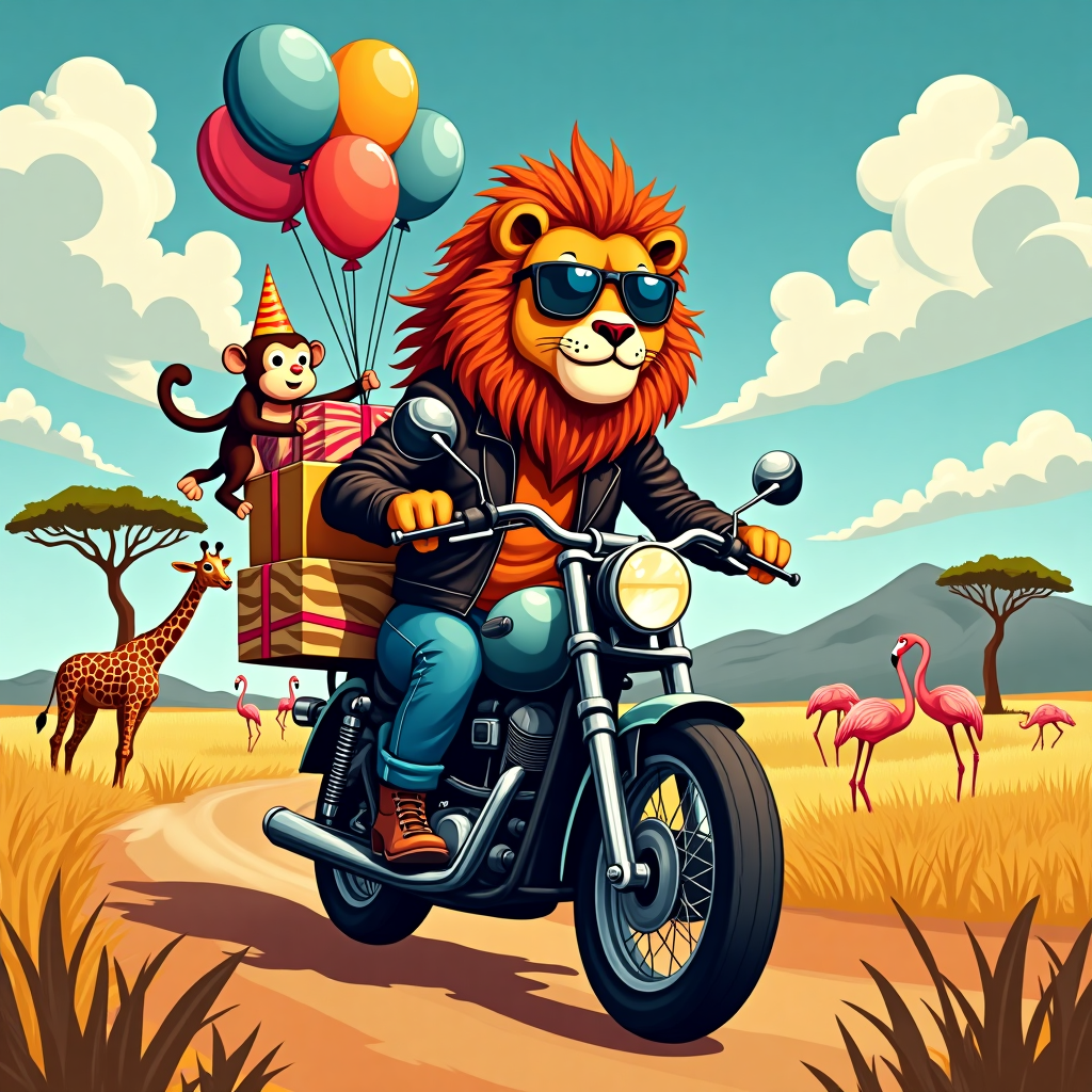 Wild Ride Birthday Cards - Silly Robot Cards