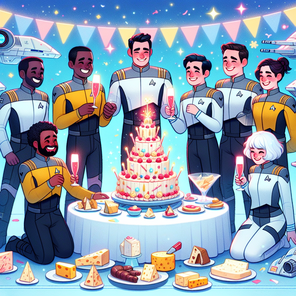 2) Birthday AI Generated Card - Star trek below decks, Beer, and Cheese ...