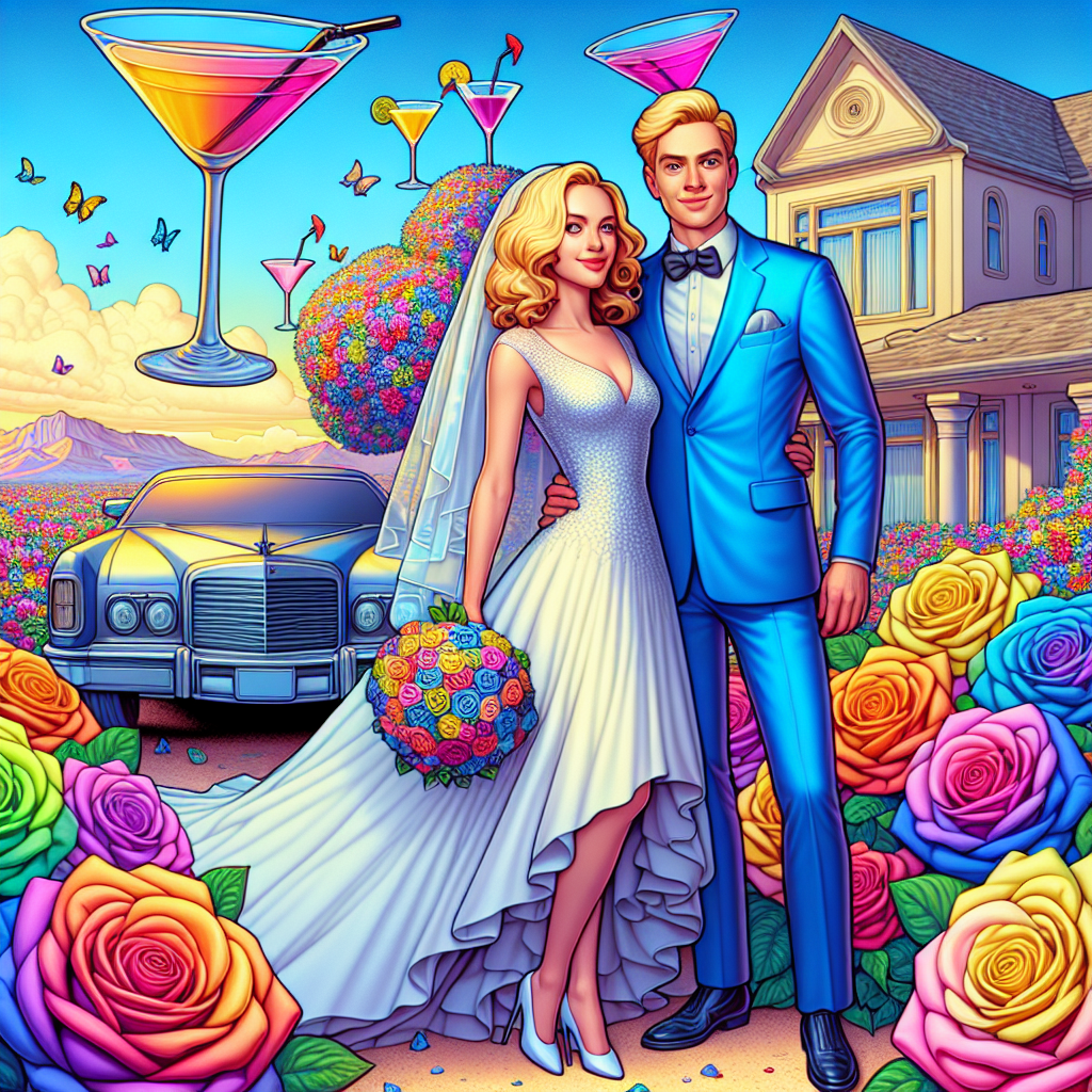 Las Vegas Skyline Anniversary Cards - Silly Robot Cards