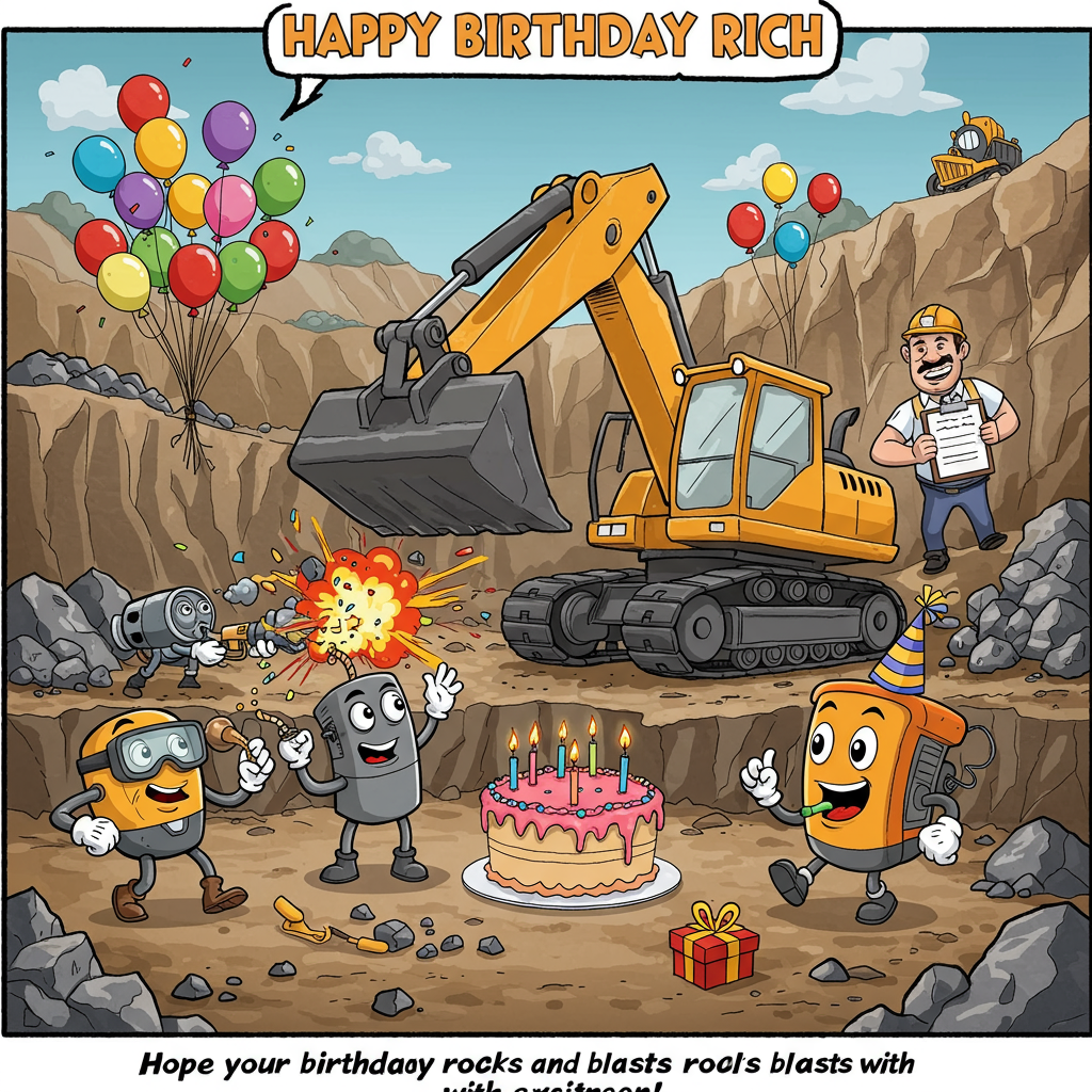 1) Birthday AI Generated Card - QUARRY SHOT BLASTING, DRILLING AND ...