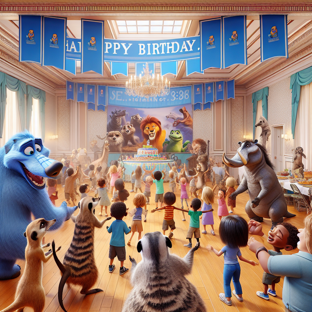 2) Birthday AI Generated Card - Bluey, The Lion King, Giganotosaurus ...