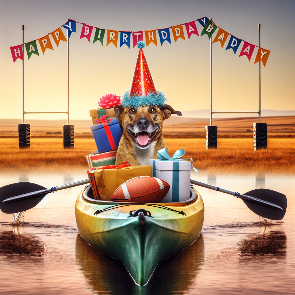 Kayak Birthday Cards - Silly Robot Cards