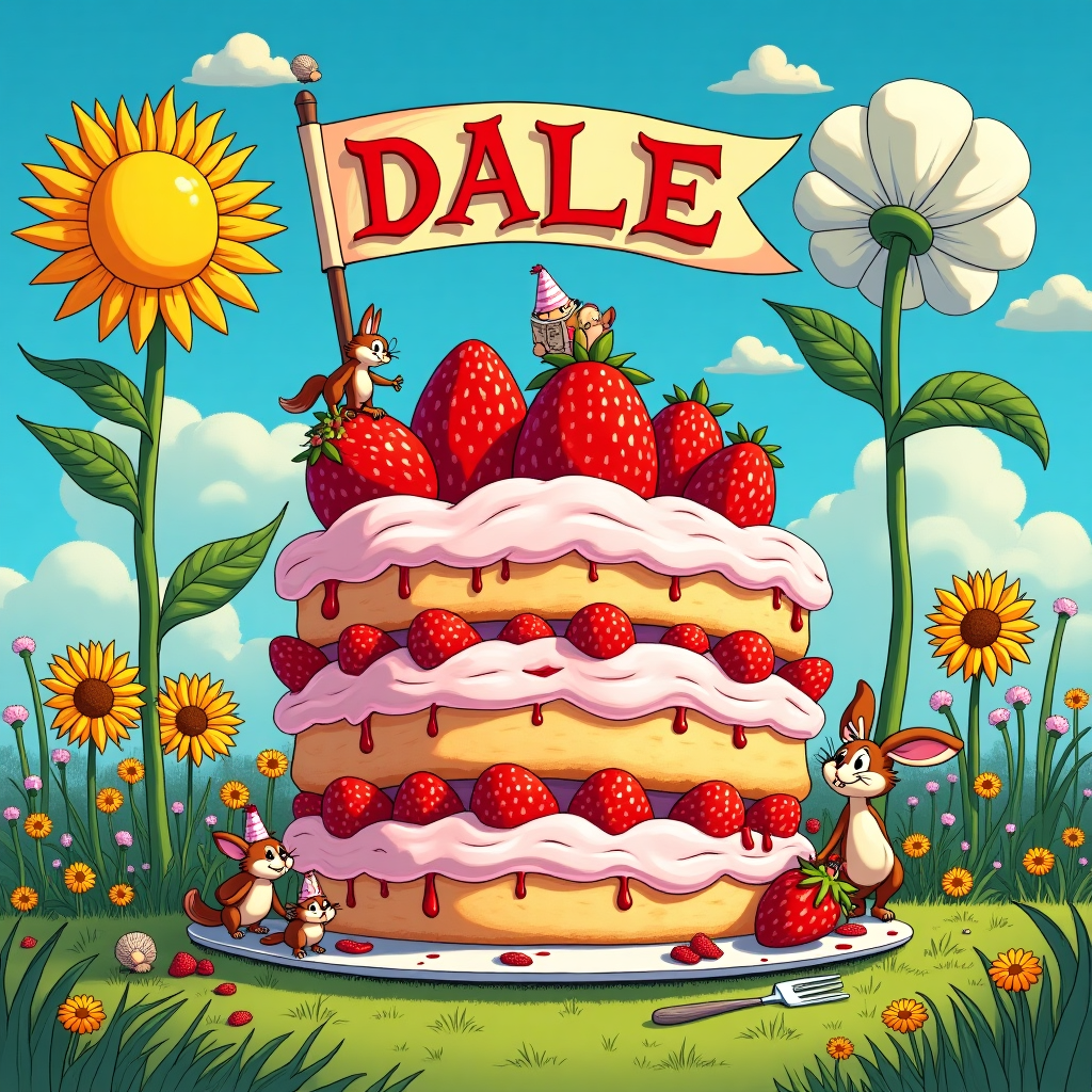 Playful Food Birthday Cards - Silly Robot Cards