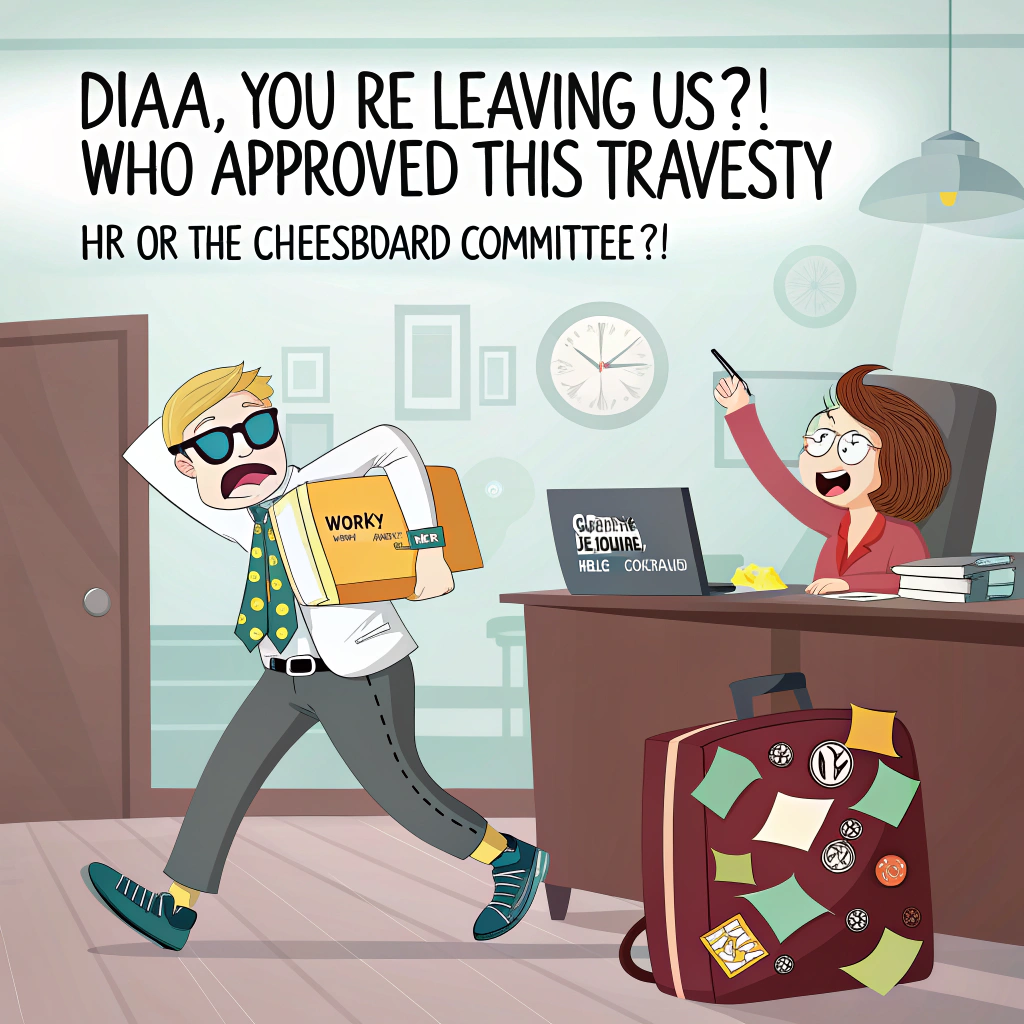 Casual Farewell Farewell Cards - Silly Robot Cards