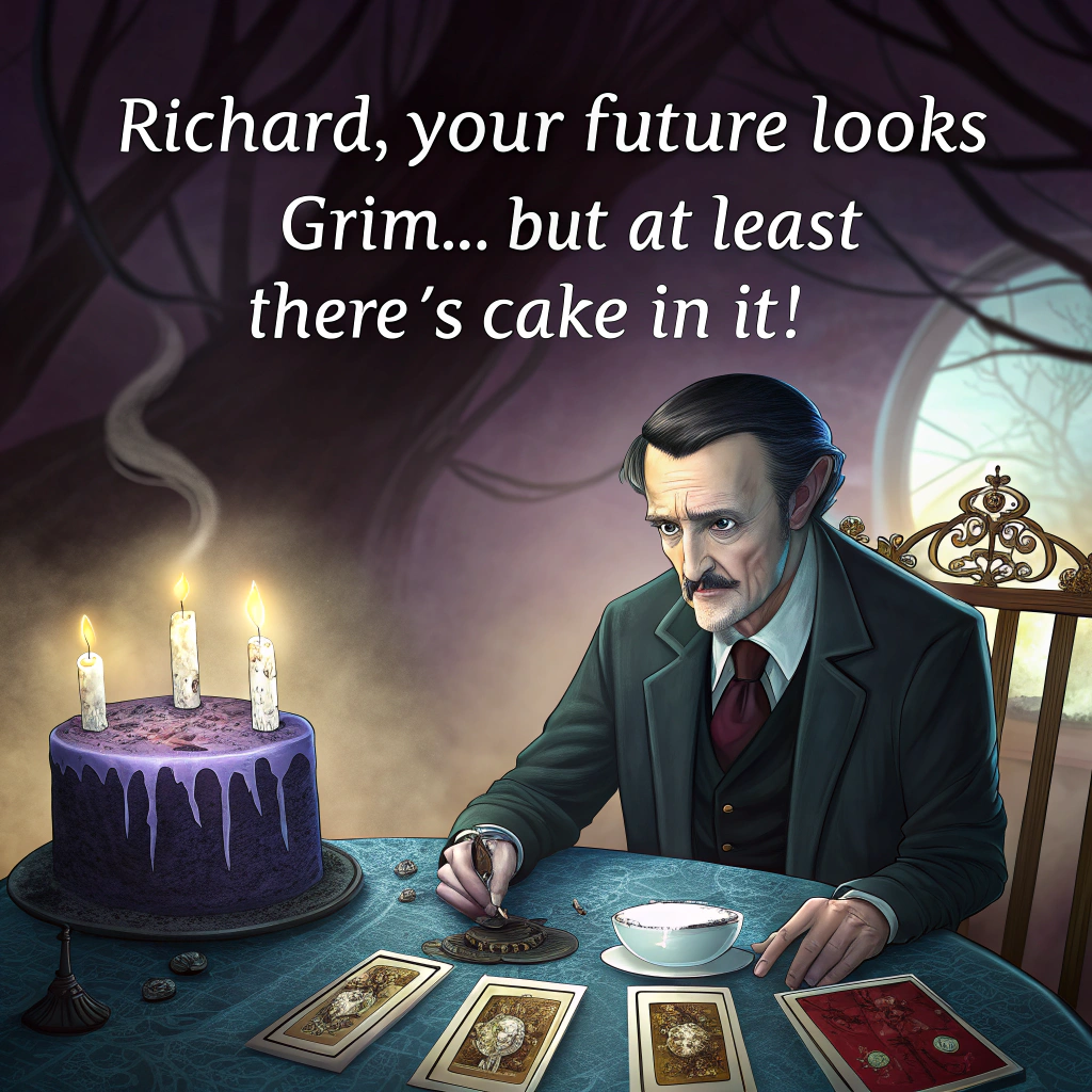 Tarot and Fortune Telling Birthday Cards - Silly Robot Cards