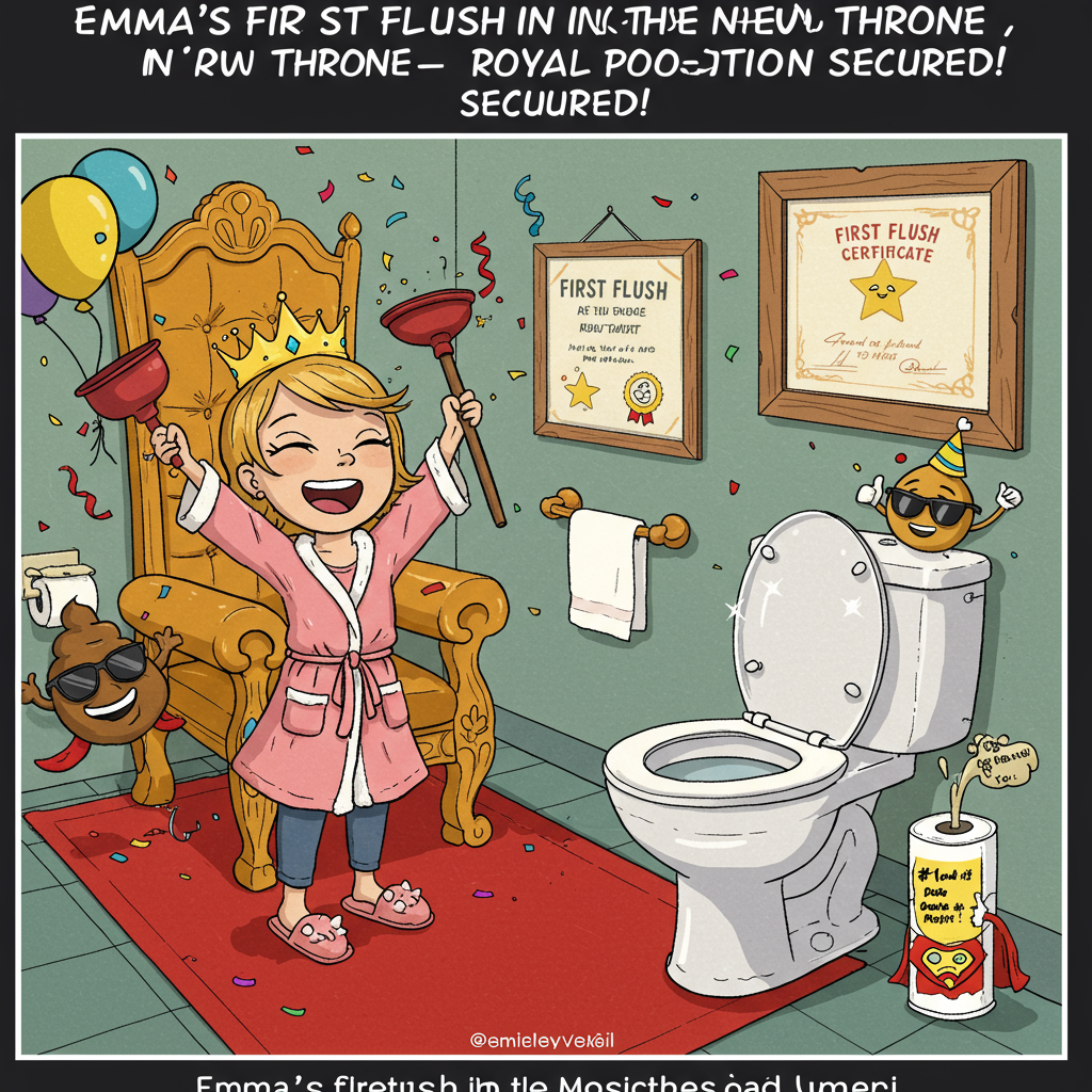 Potty Training Congratulations Cards - Silly Robot Cards