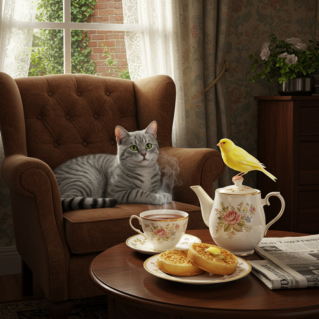 Classic British Garden Valentines Cards - Silly Robot Cards