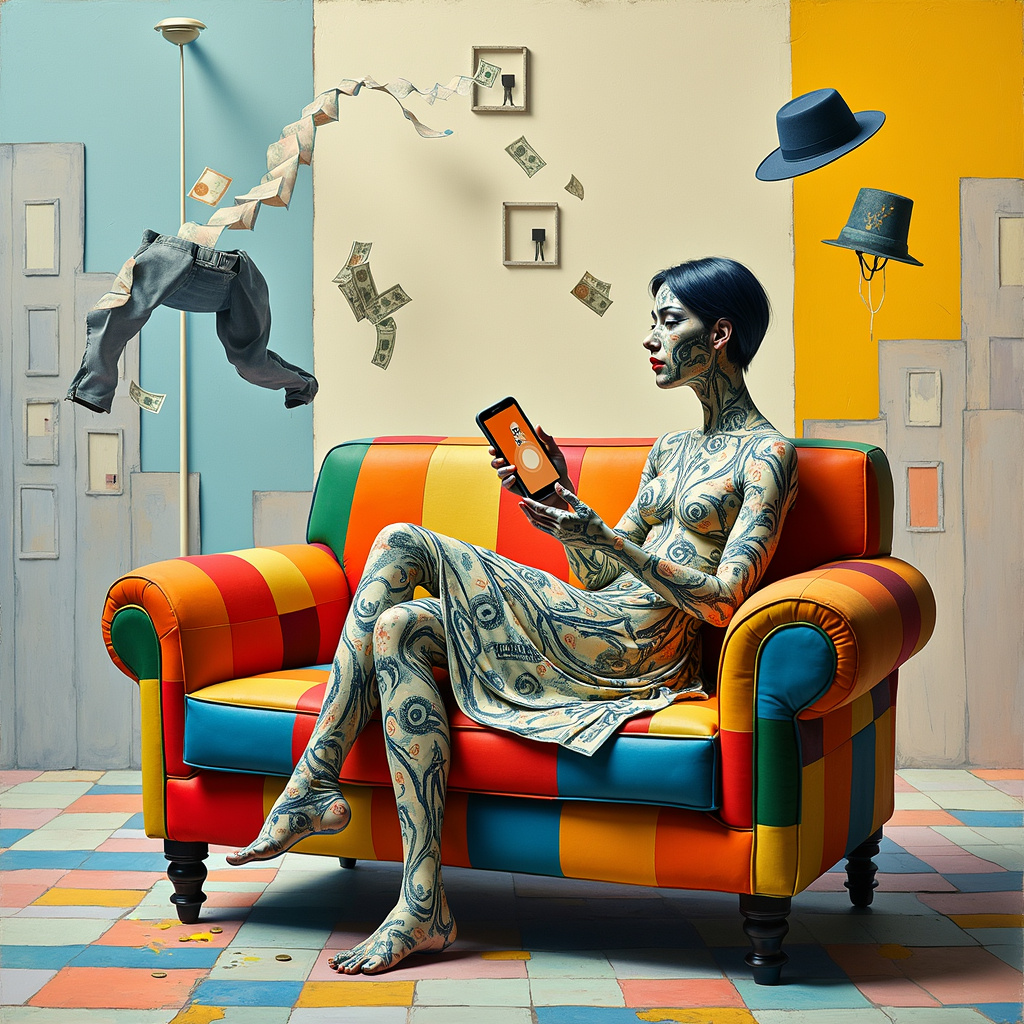 Abstract Human Form Birthday Cards - Silly Robot Cards