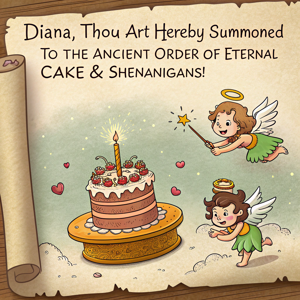 Ancient Scroll Aesthetic Birthday Cards - Silly Robot Cards