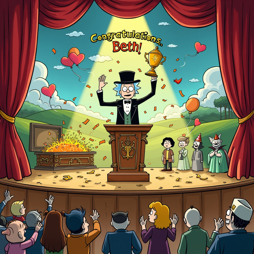 Comic Art Congratulations Cards - Silly Robot Cards