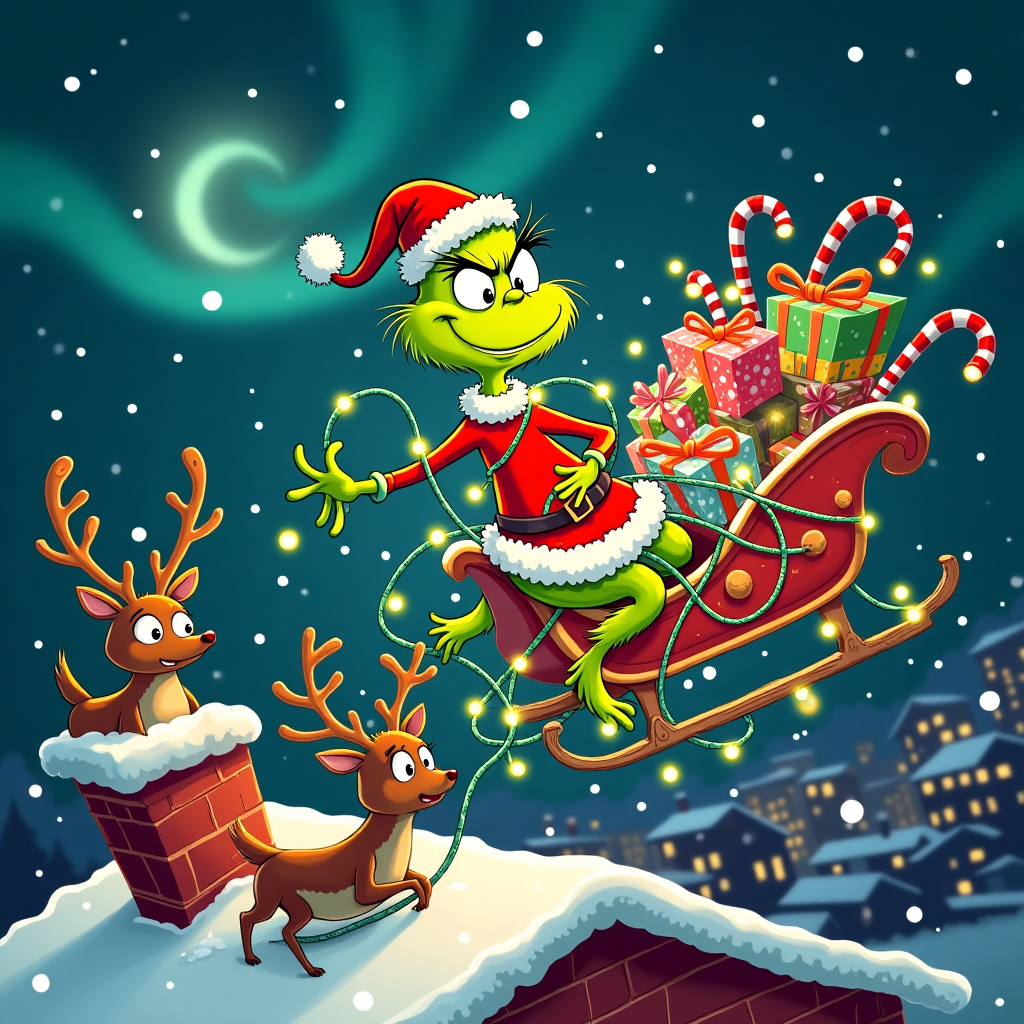 Grinch christmas cards store