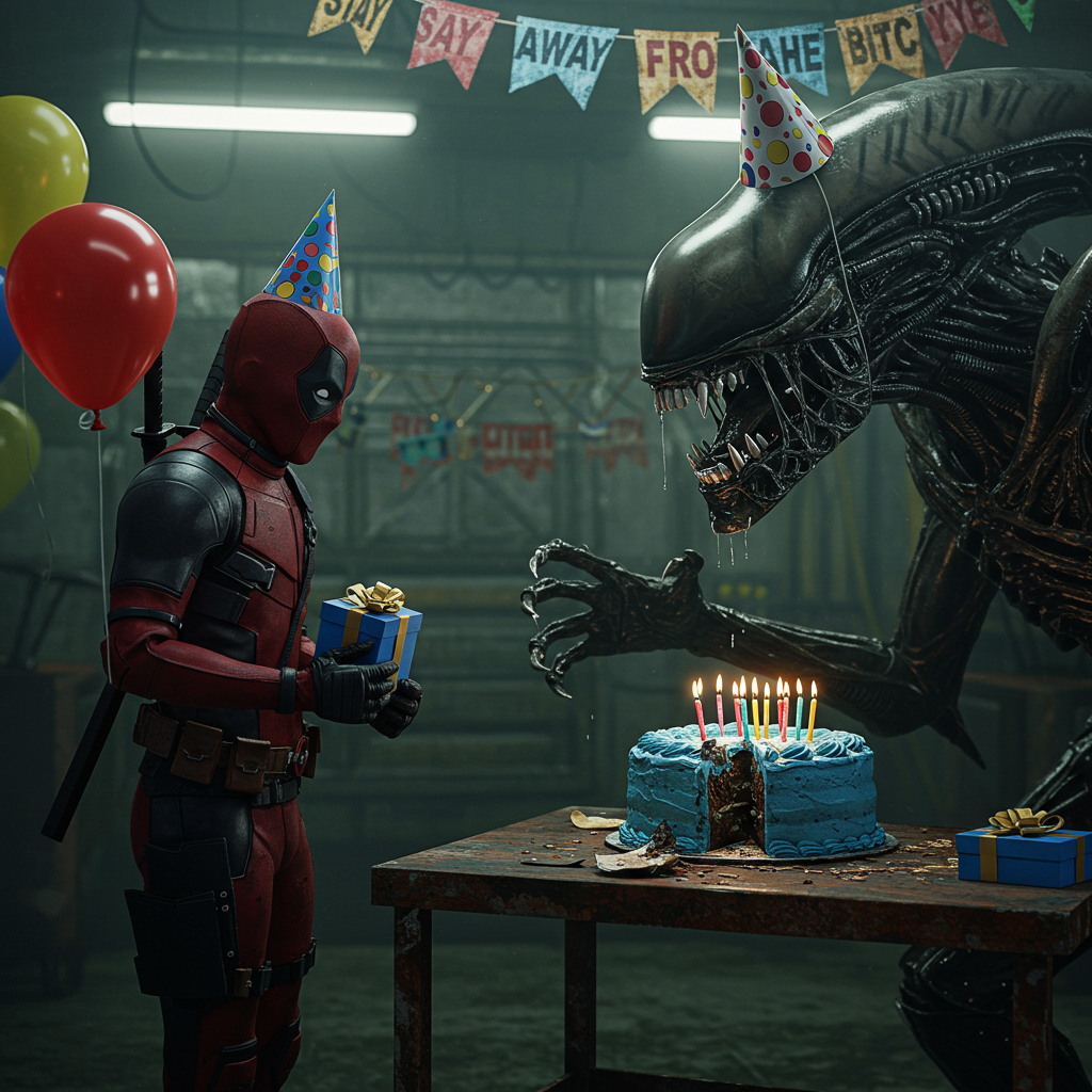 Industrial Party Birthday Cards - Silly Robot Cards