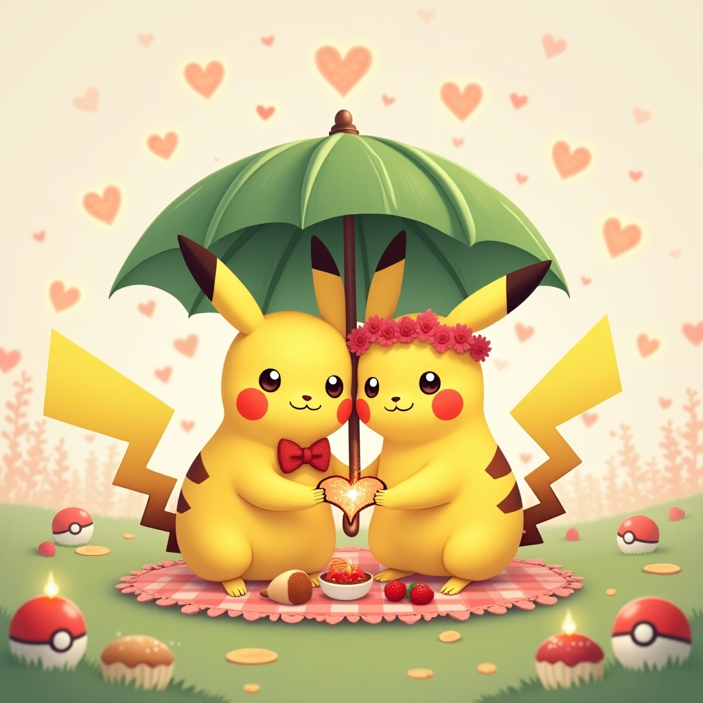 Pikachu Anniversary Cards - Silly Robot Cards