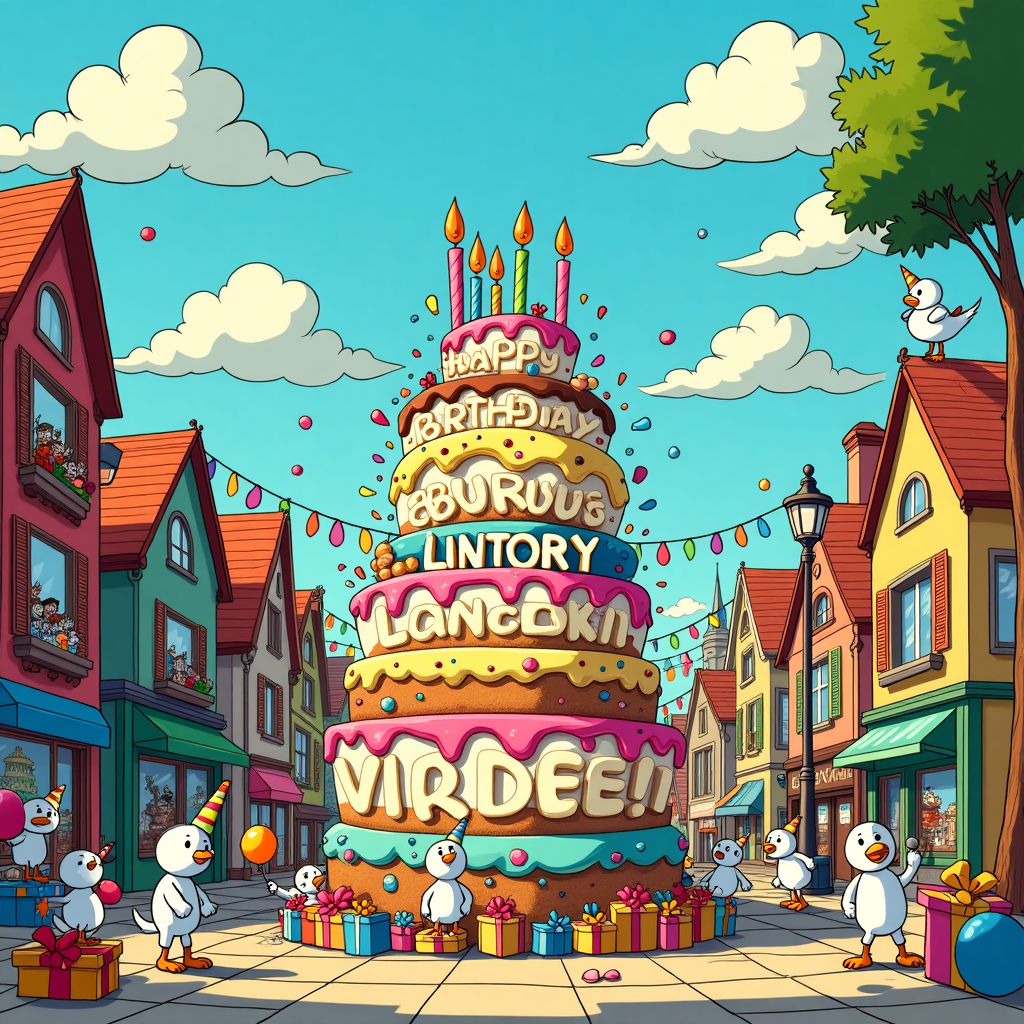 Happy Birthday Lincoln Birthday Cards - Silly Robot Cards