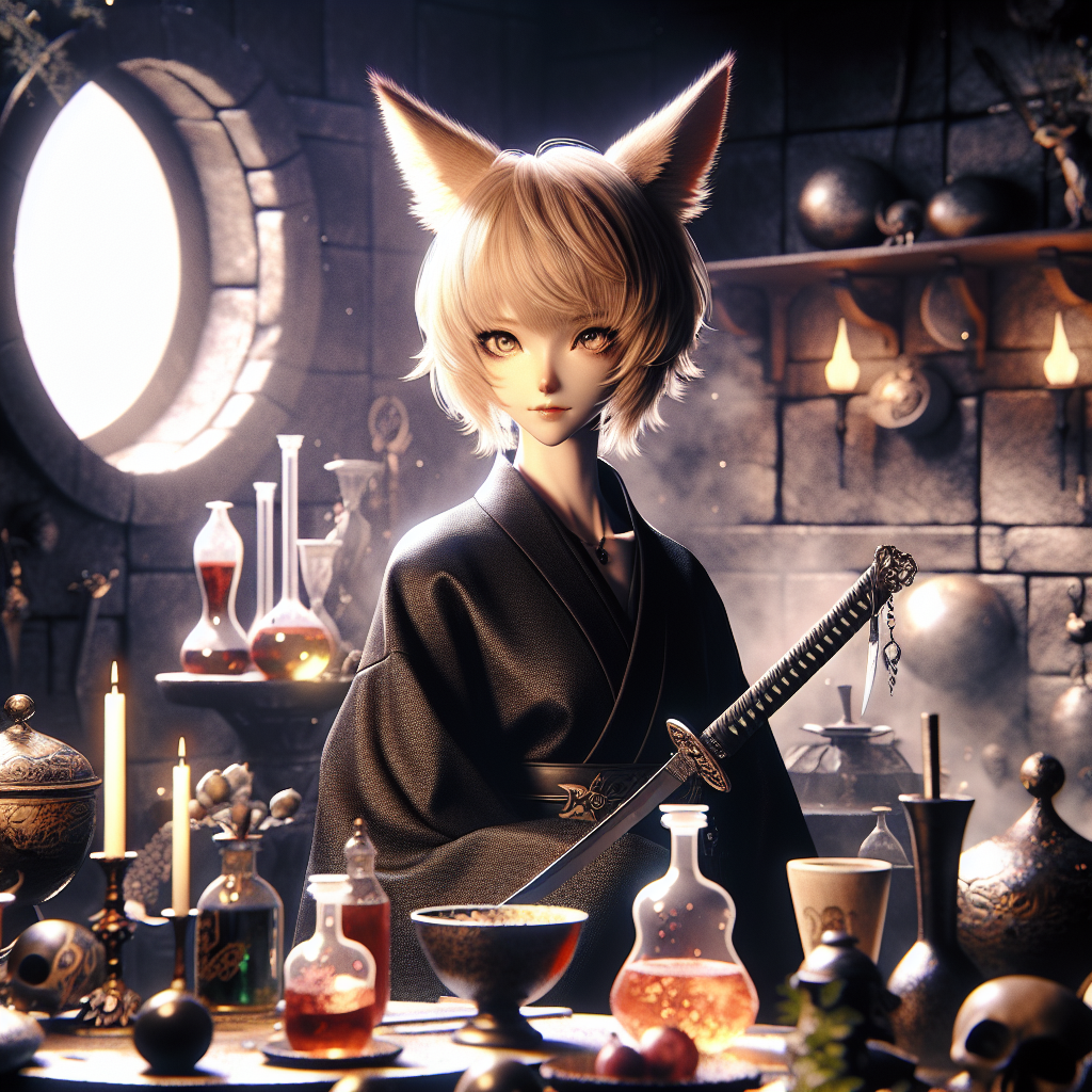 2) Birthday AI Generated Card - Humanoid androgynous fox female, Fox ...