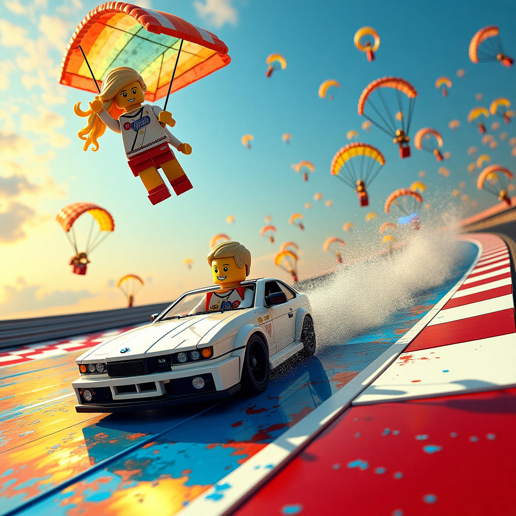 2) Congratulations AI Generated Card - Blond lego racing boy and white ...