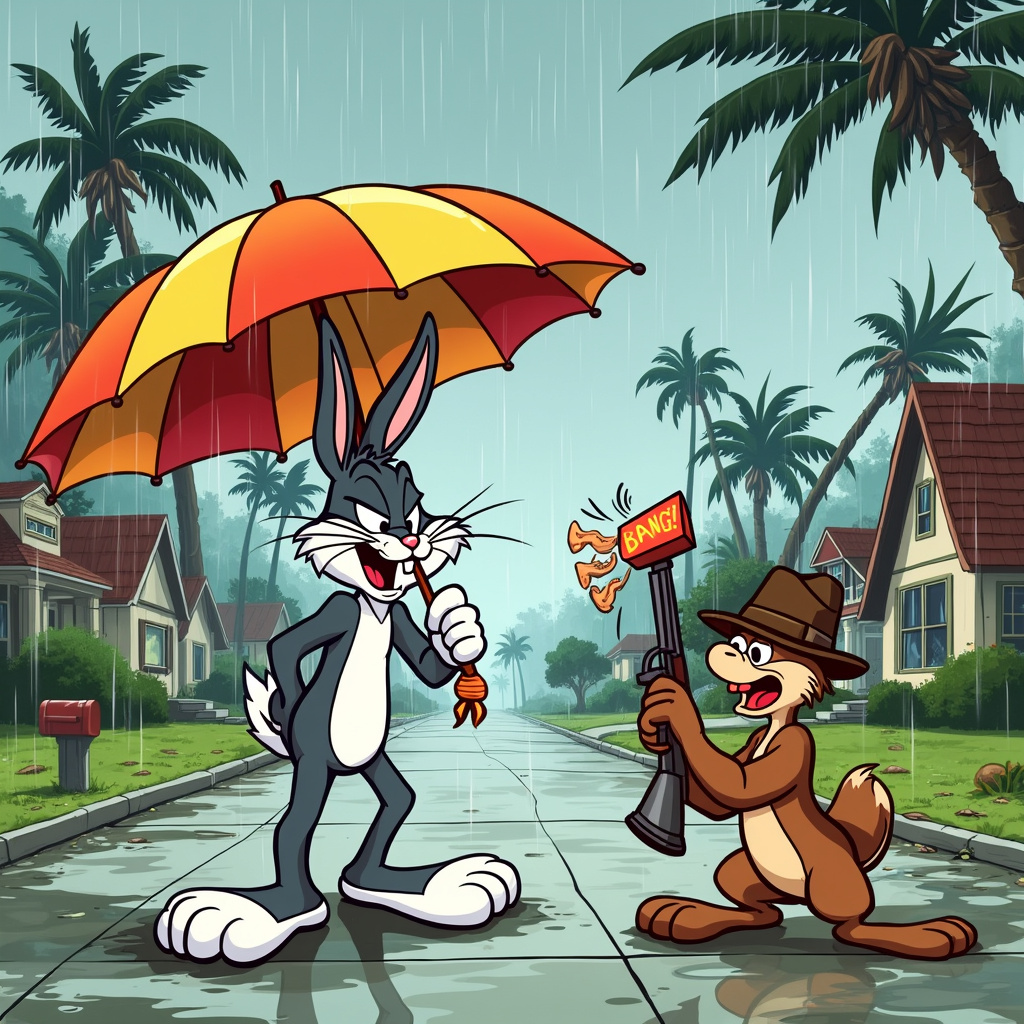 Rain Sympathy Cards Ideas - Silly Robot Cards