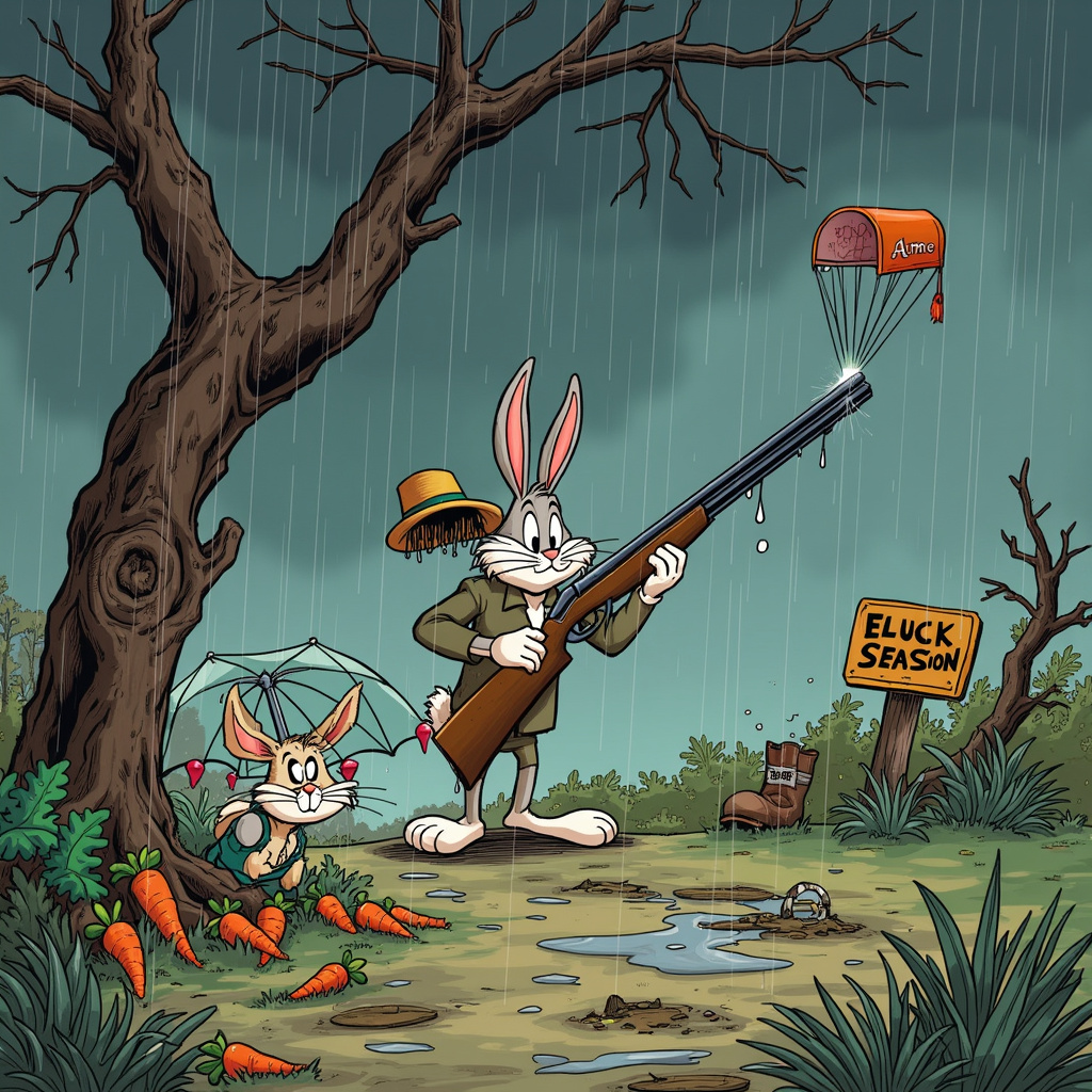 Elmer Fudd Sympathy Cards - Silly Robot Cards