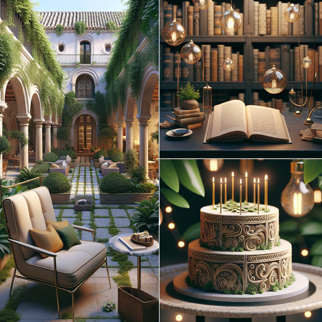 2) Birthday AI Generated Card - Allotment, Reading, and Spain (2224a)