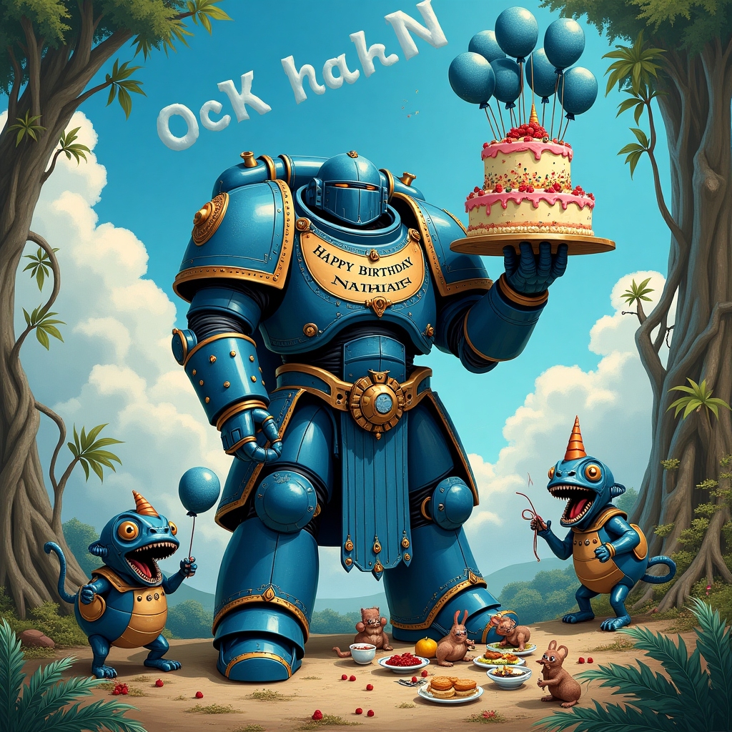 Classic Storytelling Birthday Cards - Silly Robot Cards