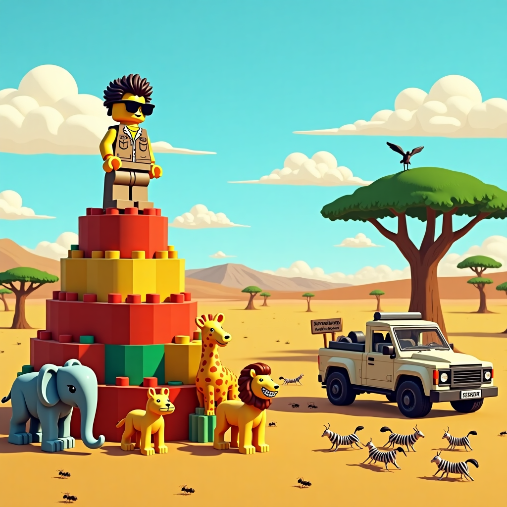 Lego Characters Birthday Cards - Silly Robot Cards