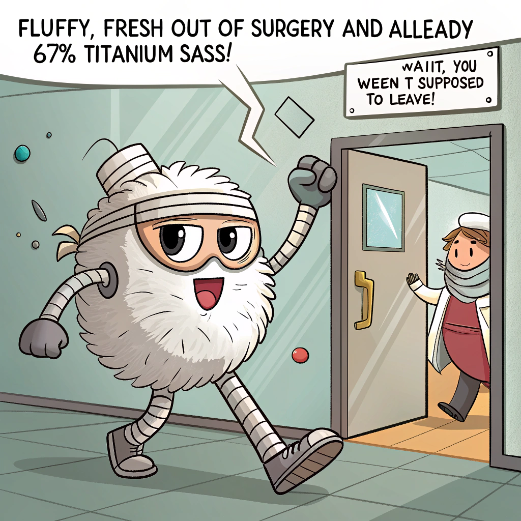 Post-Surgery Humor Sympathy Cards - Silly Robot Cards