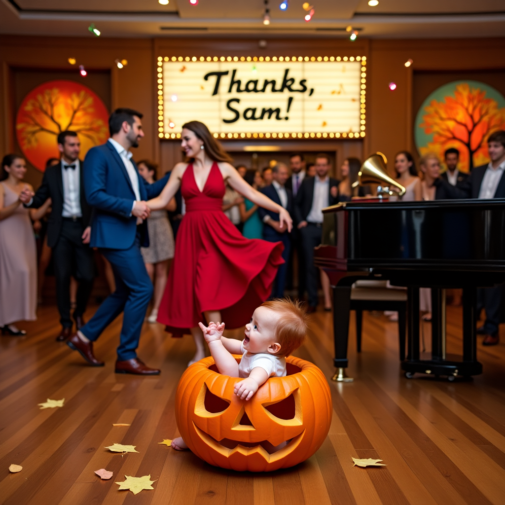 Marquee signage Thank You Cards - Silly Robot Cards