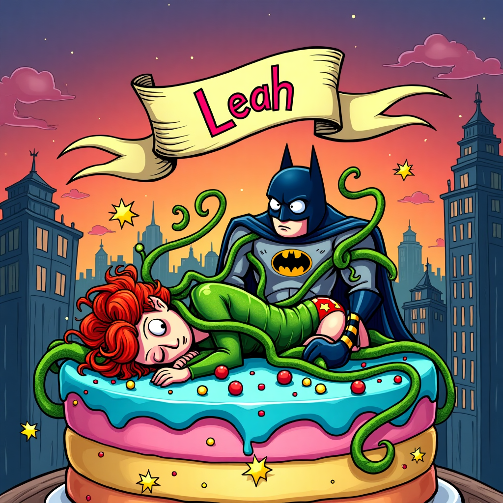 Superhero Iconography Birthday Cards - Silly Robot Cards