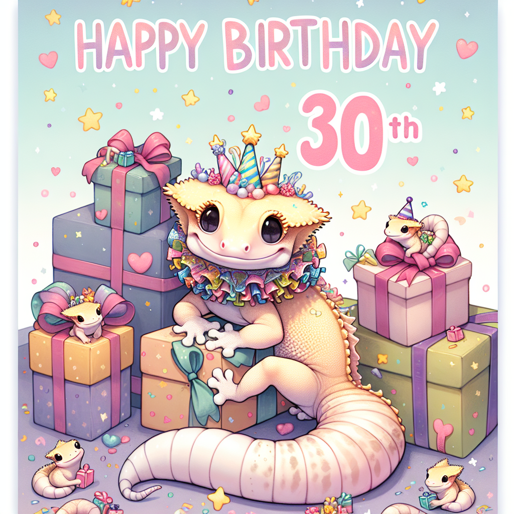 Gecko Birthday Cards - Silly Robot Cards