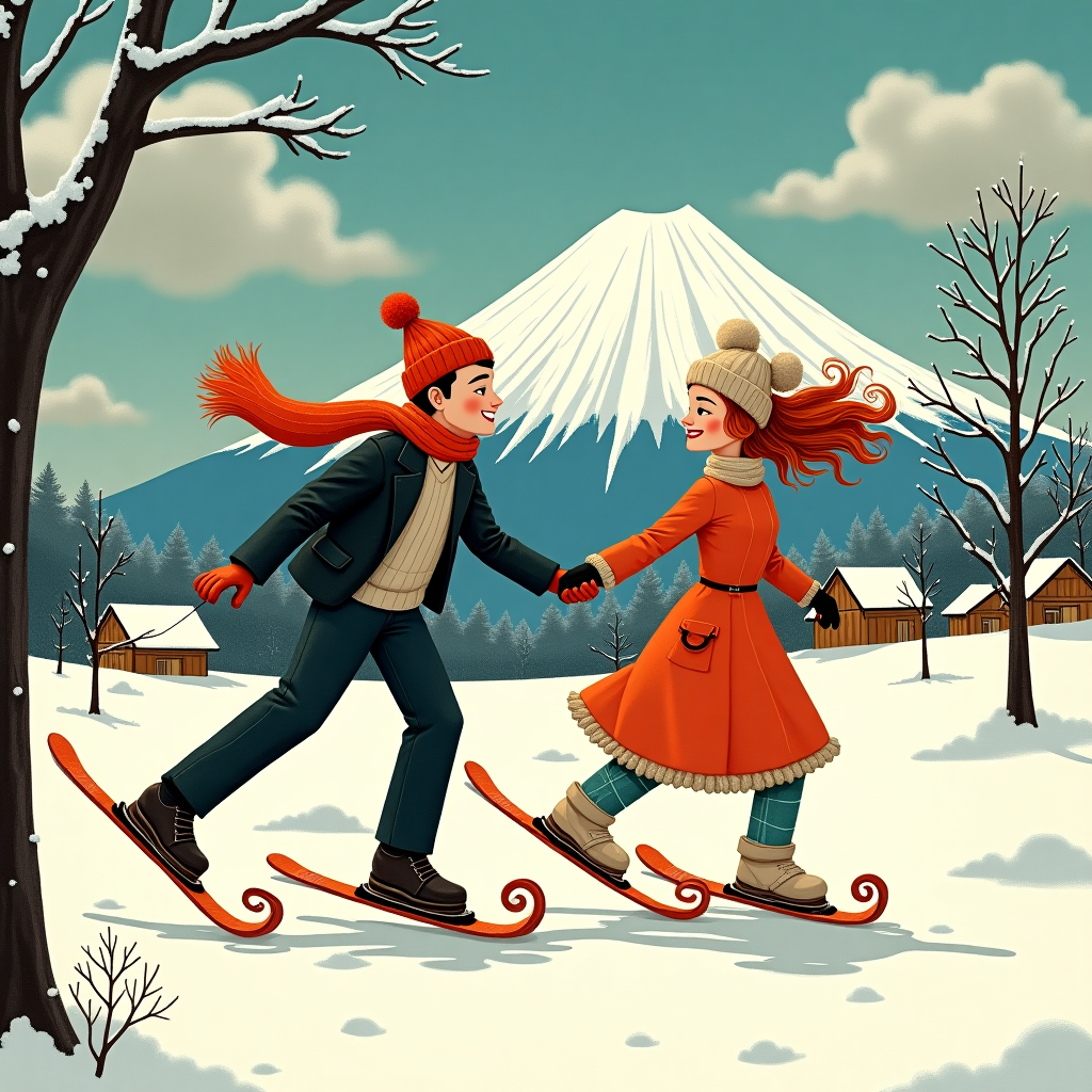 Mount Fuji Anniversary Cards - Silly Robot Cards