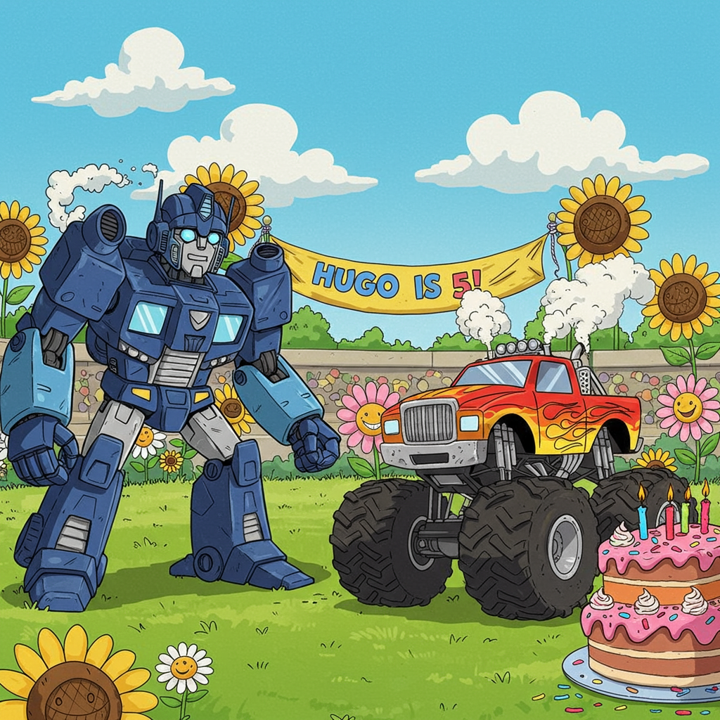 Playful Fantasy Birthday Cards - Silly Robot Cards