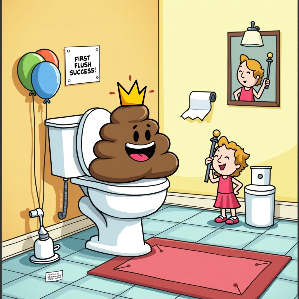 Poop Humor Congratulations Cards - Silly Robot Cards