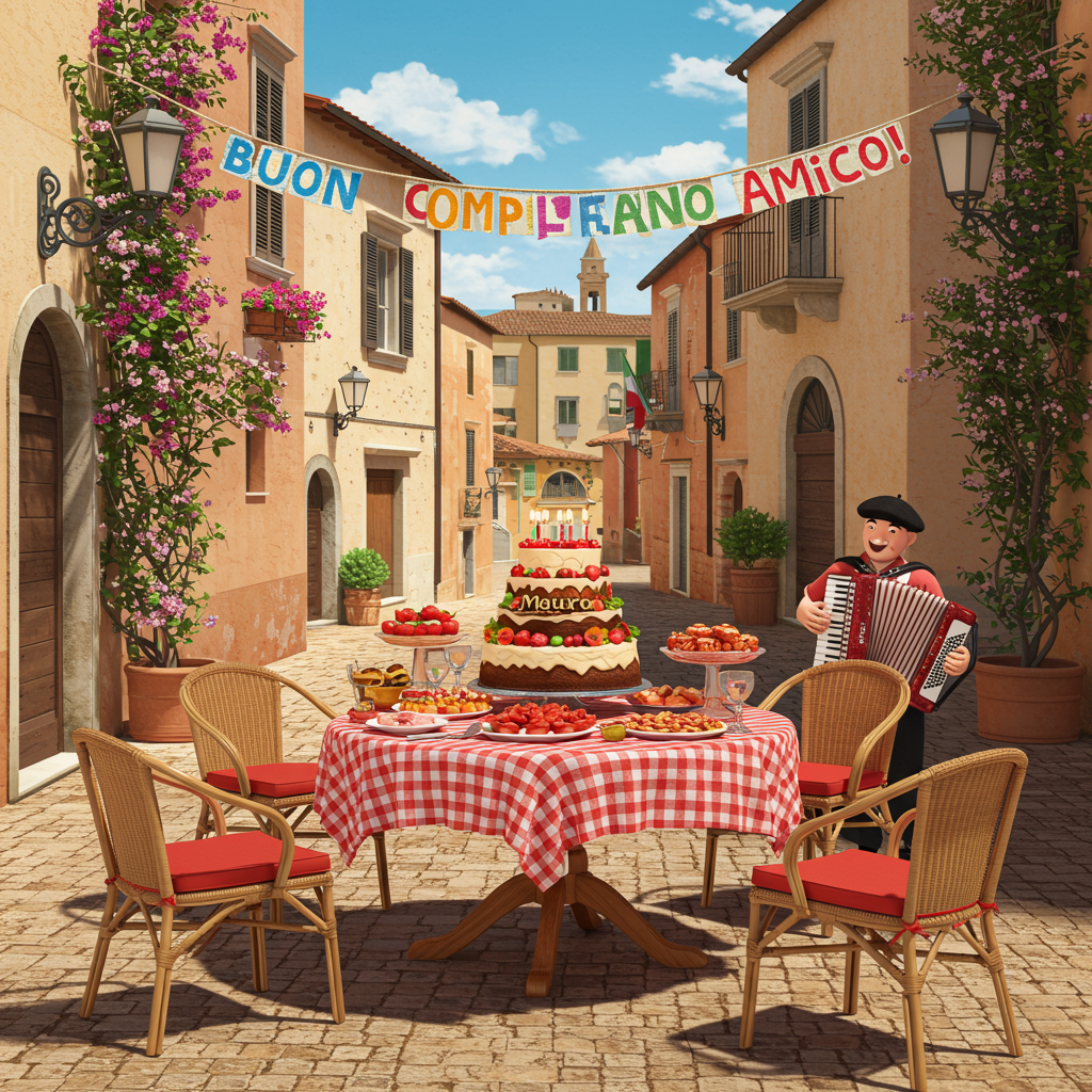 Italian Birthday Celebration Birthday Cards - Silly Robot Cards