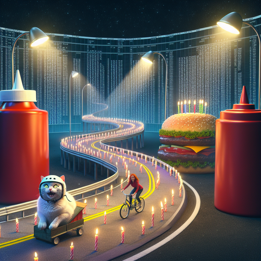 2) Birthday AI Generated Card - Happy cat riding bike wearing helmet ...