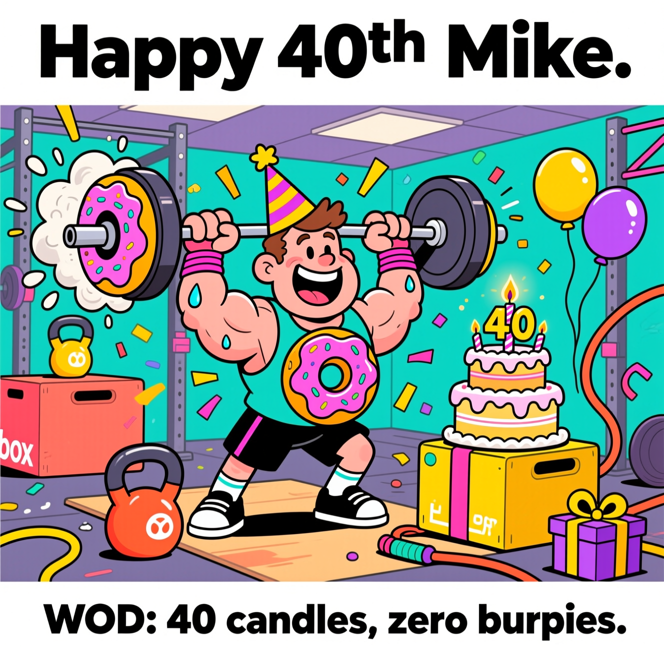 Crossfit Birthday Cards - Silly Robot Cards