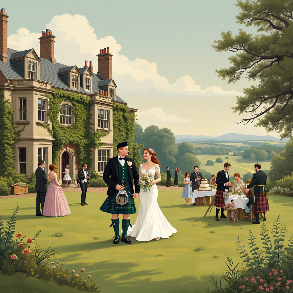 Scottish Traditions Wedding Cards Ideas - Silly Robot Cards