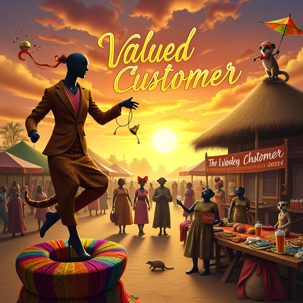 African Culture New Year Cards - Silly Robot Cards