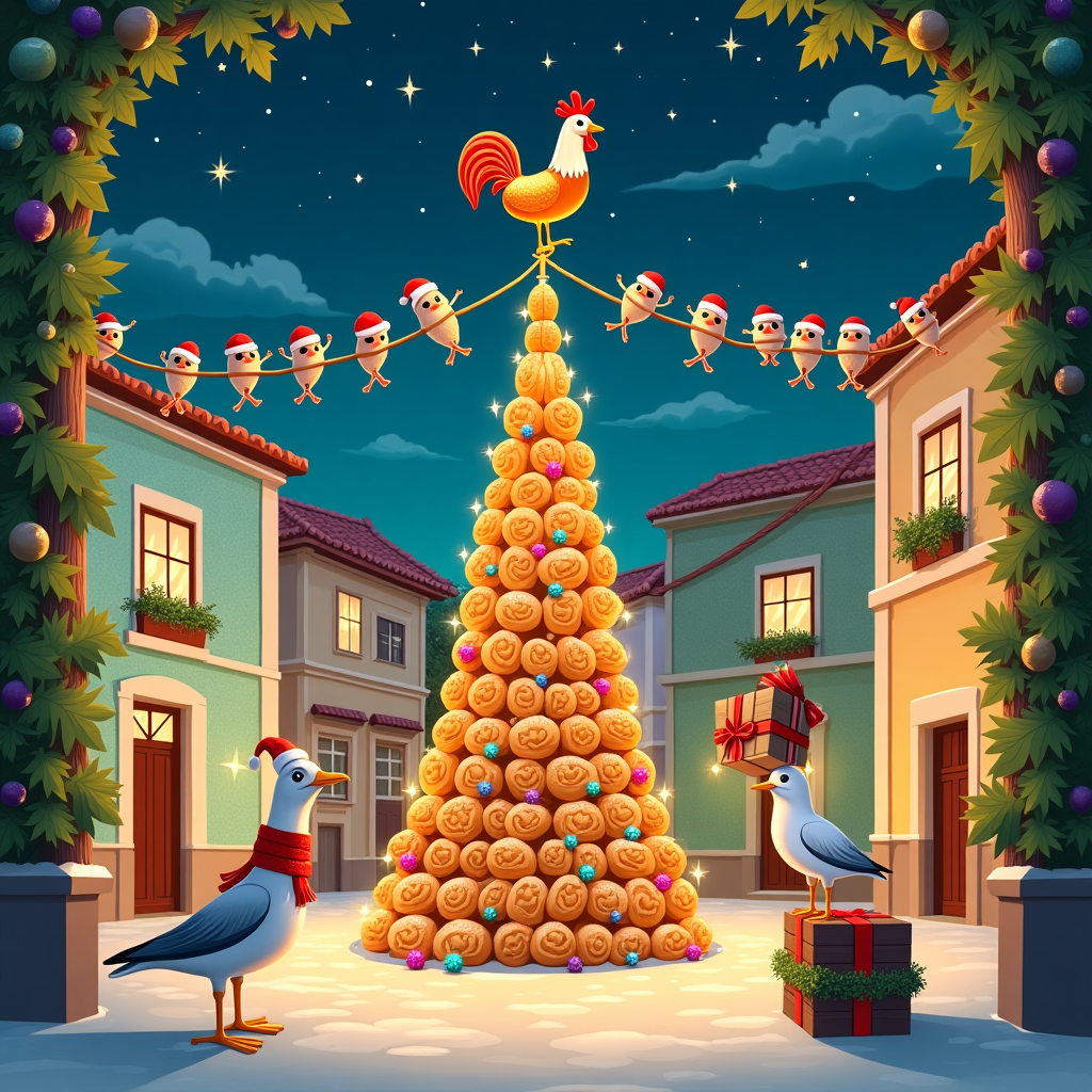 Traditional Symbols (Rooster of Barcelos) Christmas Cards - Silly Robot ...