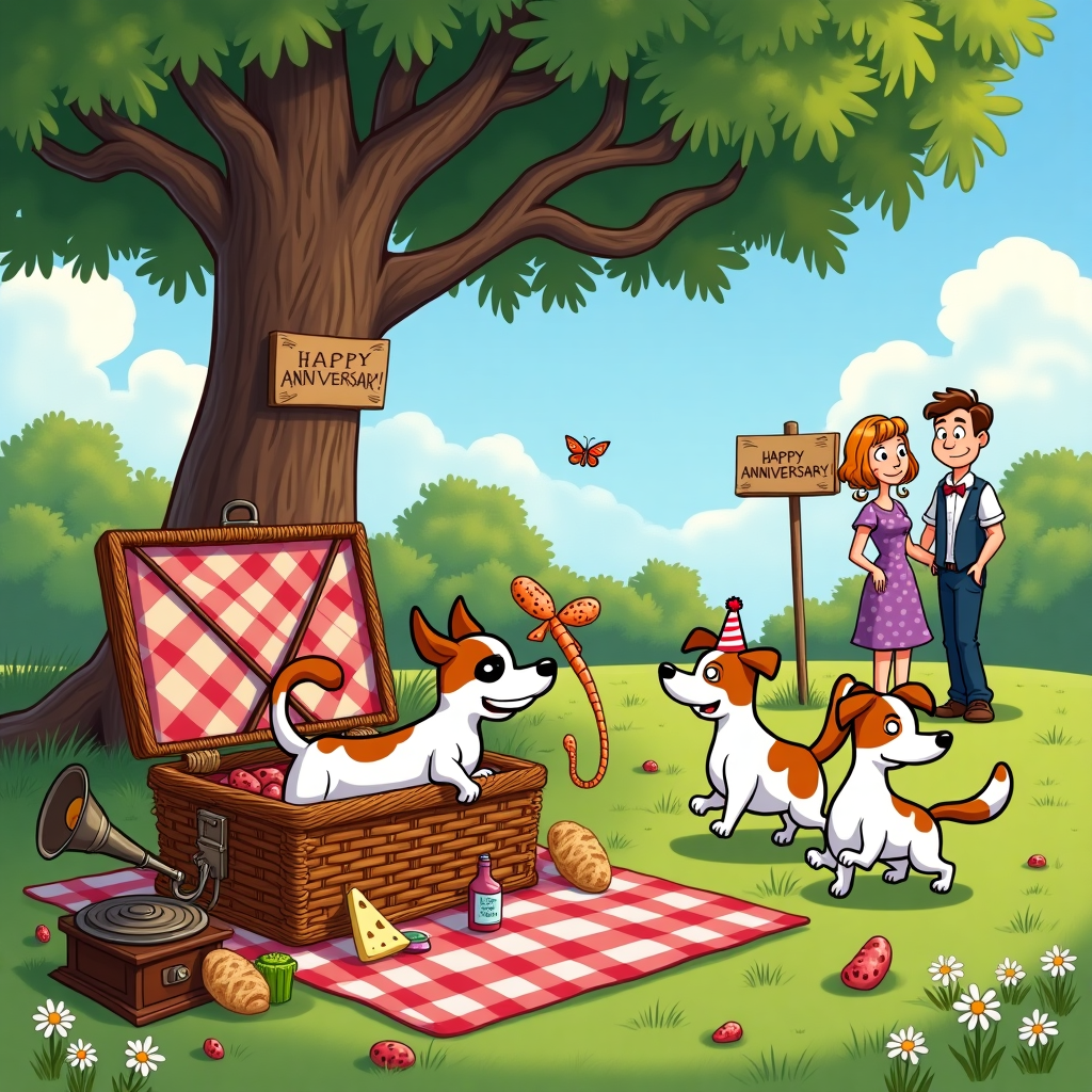 Jack Russell Terriers Anniversary Cards - Silly Robot Cards