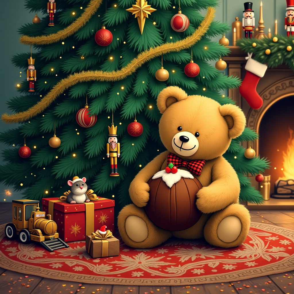 Teddy bear christmas tree store