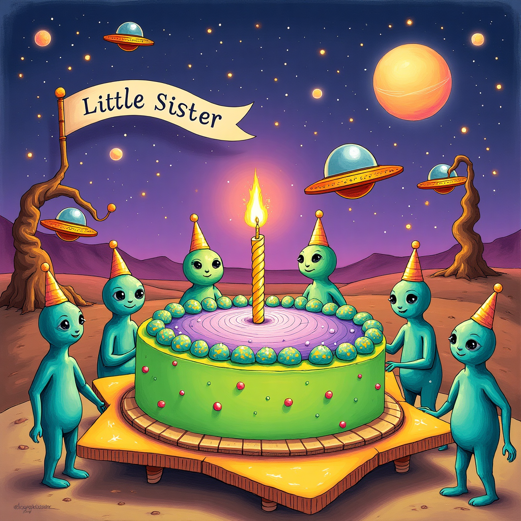 Unique Cake Design Birthday Cards - Silly Robot Cards