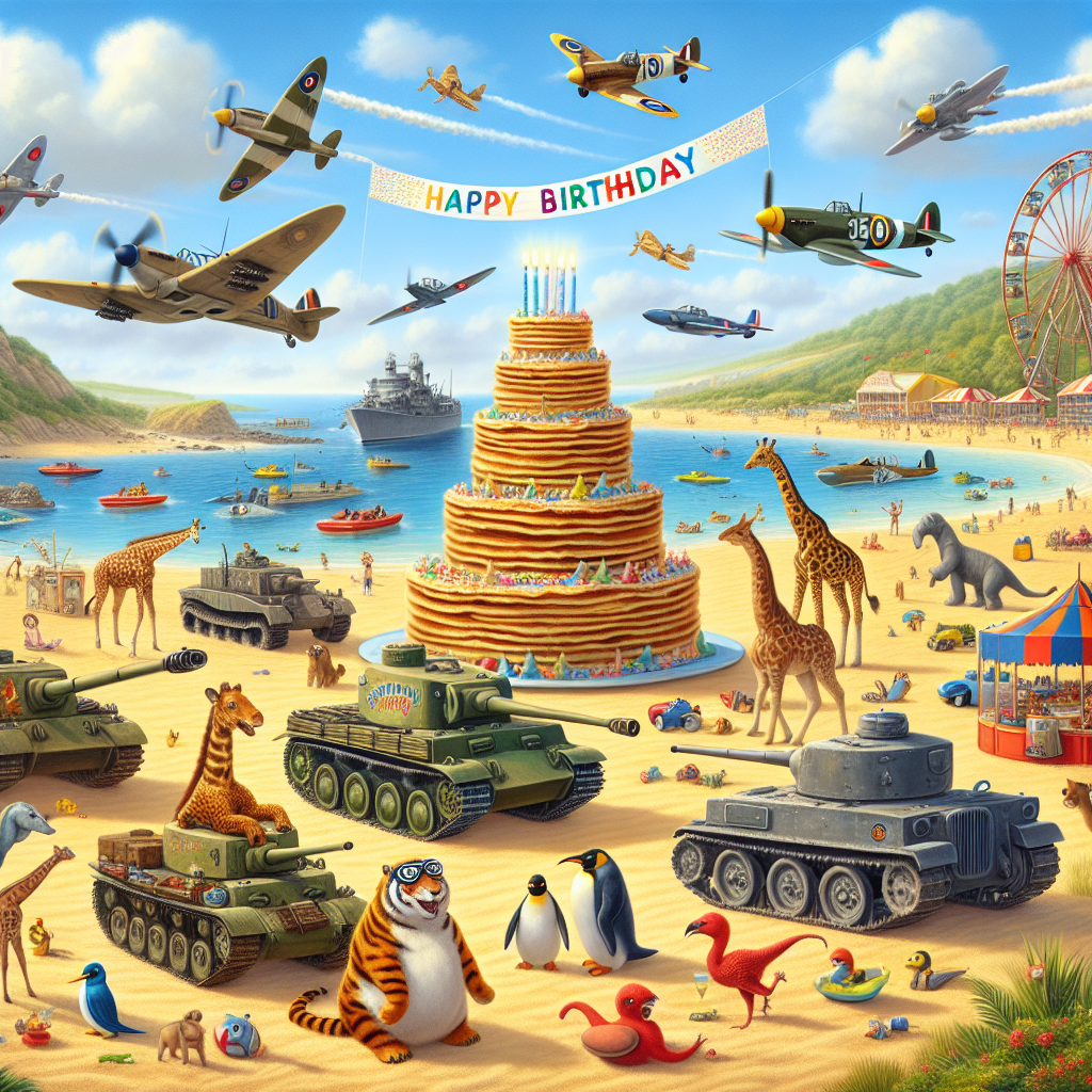2) Birthday AI Generated Card - King tiger tanks, Sherman tanks ...