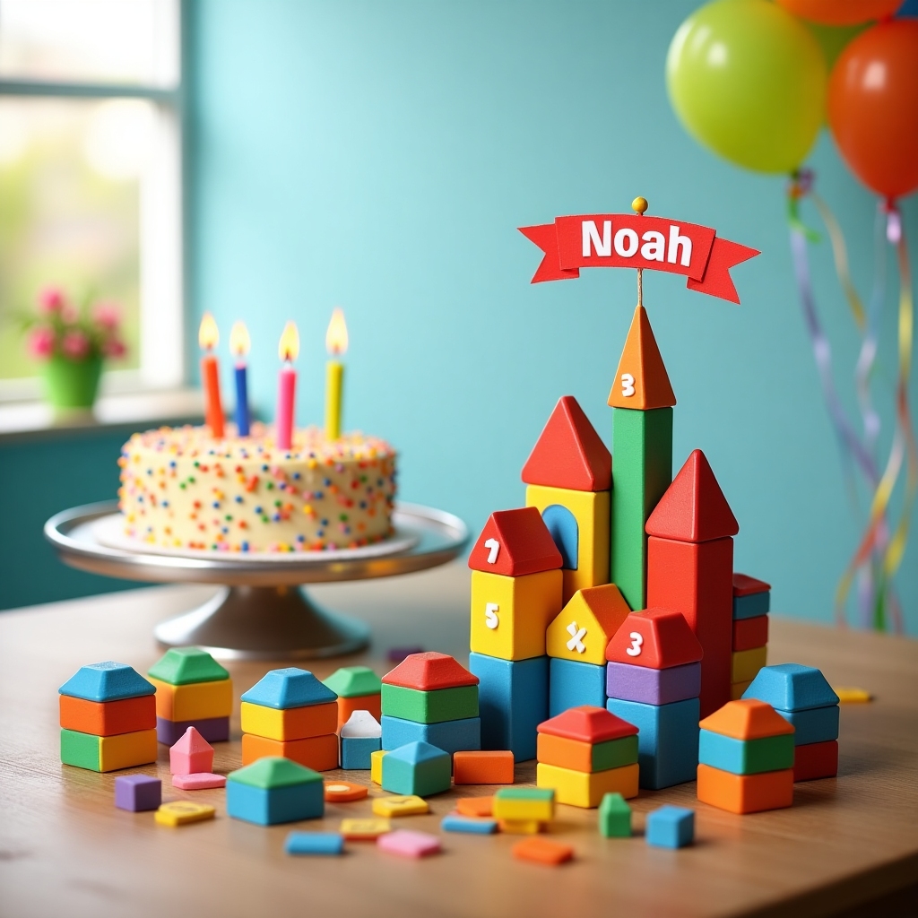 Building Blocks Birthday Cards - Silly Robot Cards