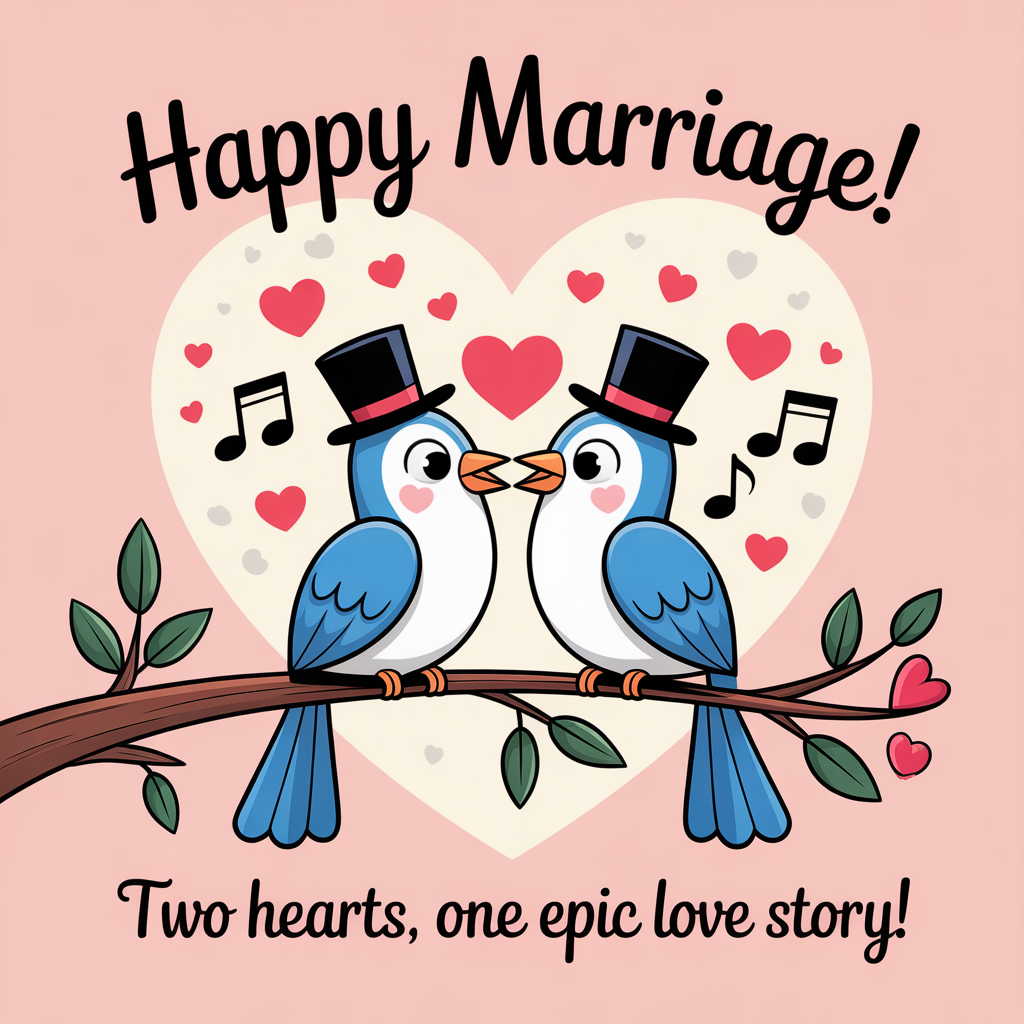 Marriage Congratulations Cards - Silly Robot Cards