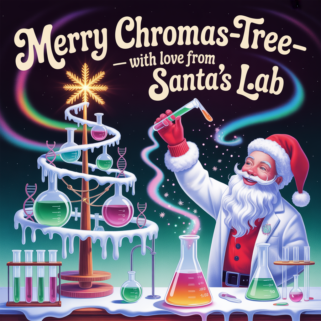 Science and magic Christmas Cards - Silly Robot Cards