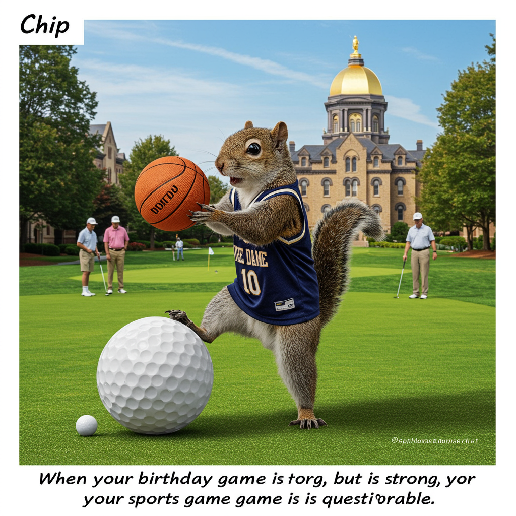 University of Notre Dame Birthday Cards - Silly Robot Cards